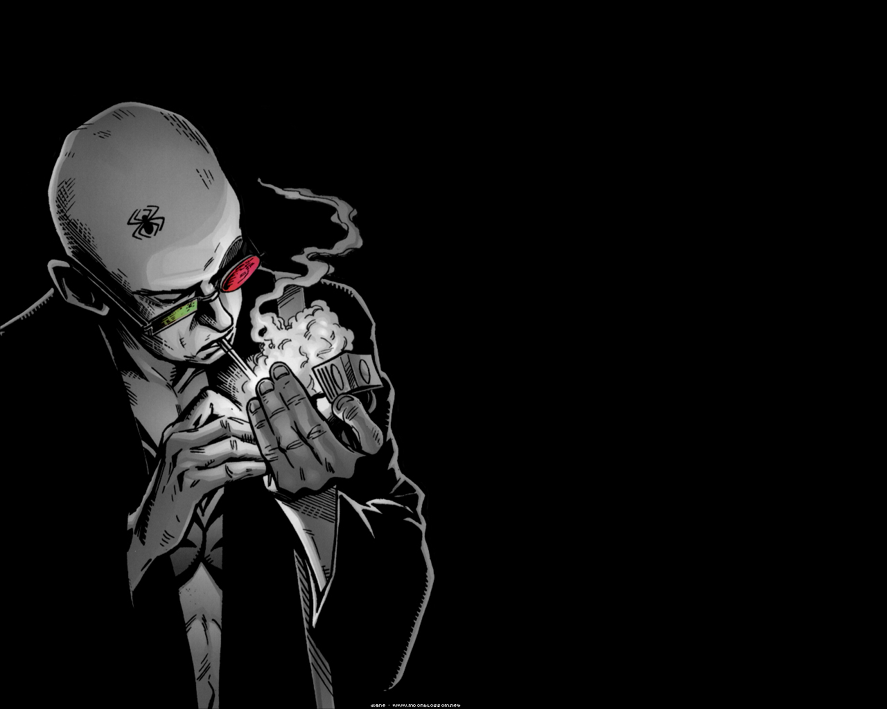 Wallpaper Keren Background Hitam - Cartoon Smoking Wallpaper Hd ...