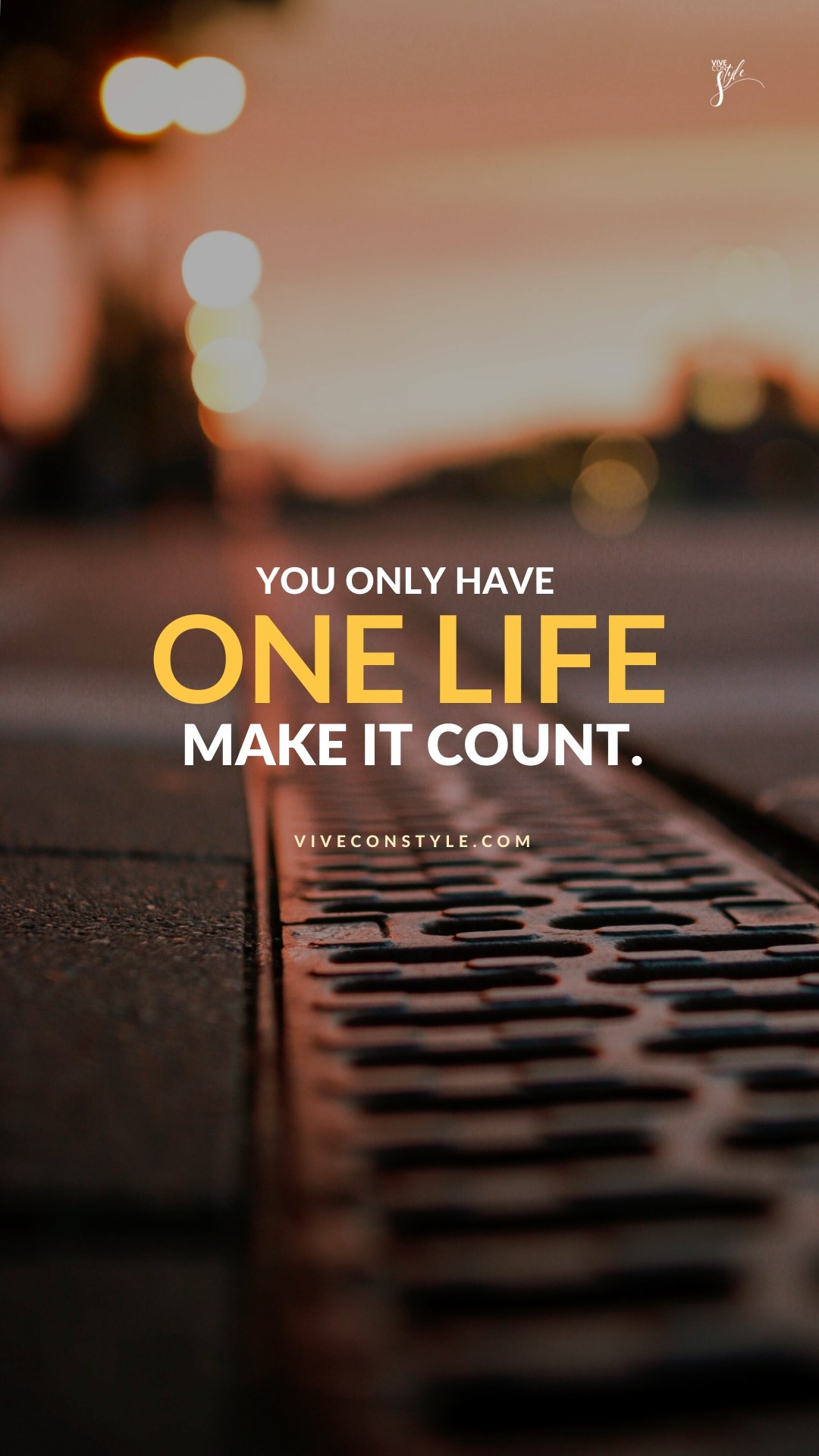 Make Your Life Count Mobile Wallpaper - Make It Count- WallpaperUse