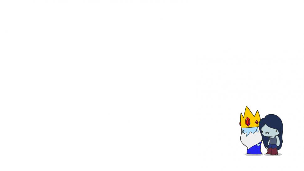 Adventure Time White Minimal Hd Wallpaper,cartoon/comic - White ...
