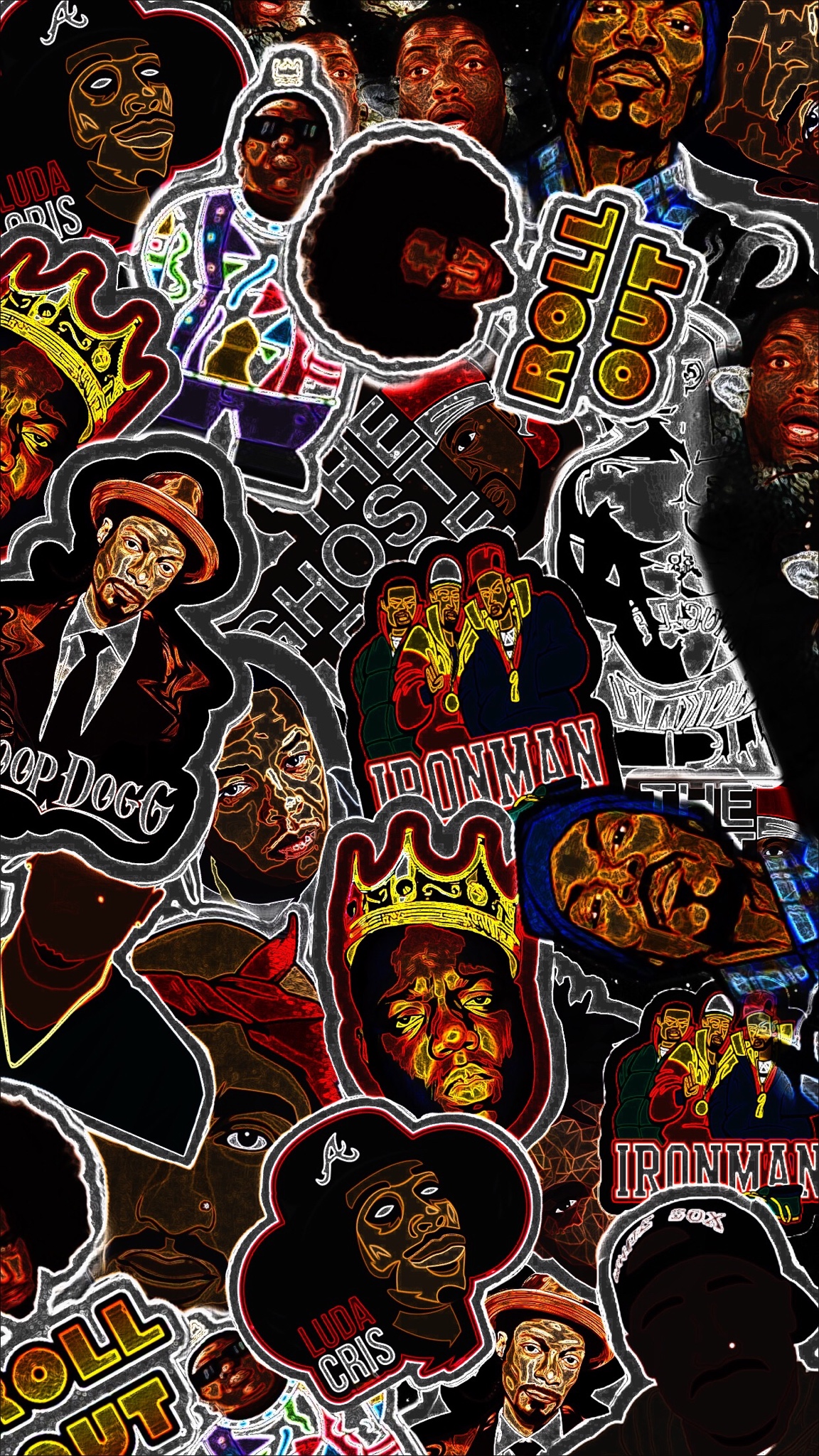 Hip Hop Sticker Bomb- WallpaperUse