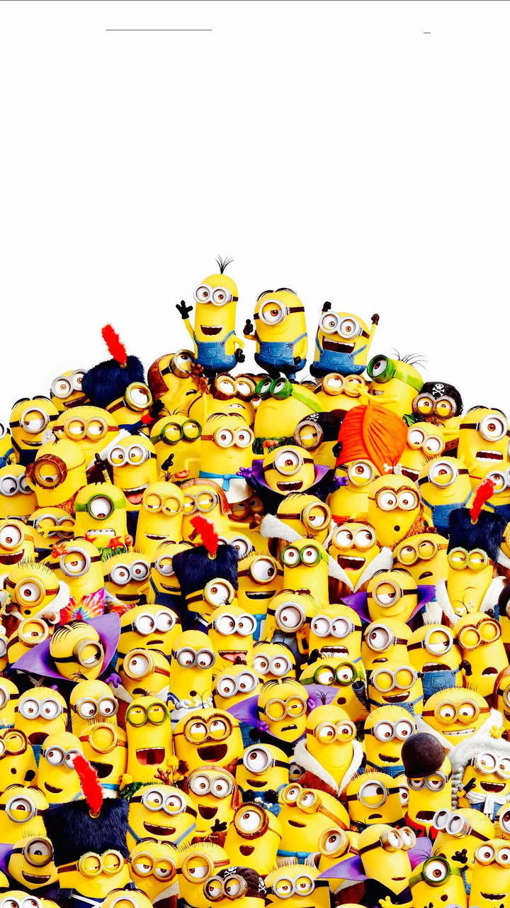 minions wallpaper,yellow,emoticon,cartoon,crowd,rubber ducky (#13799 ...