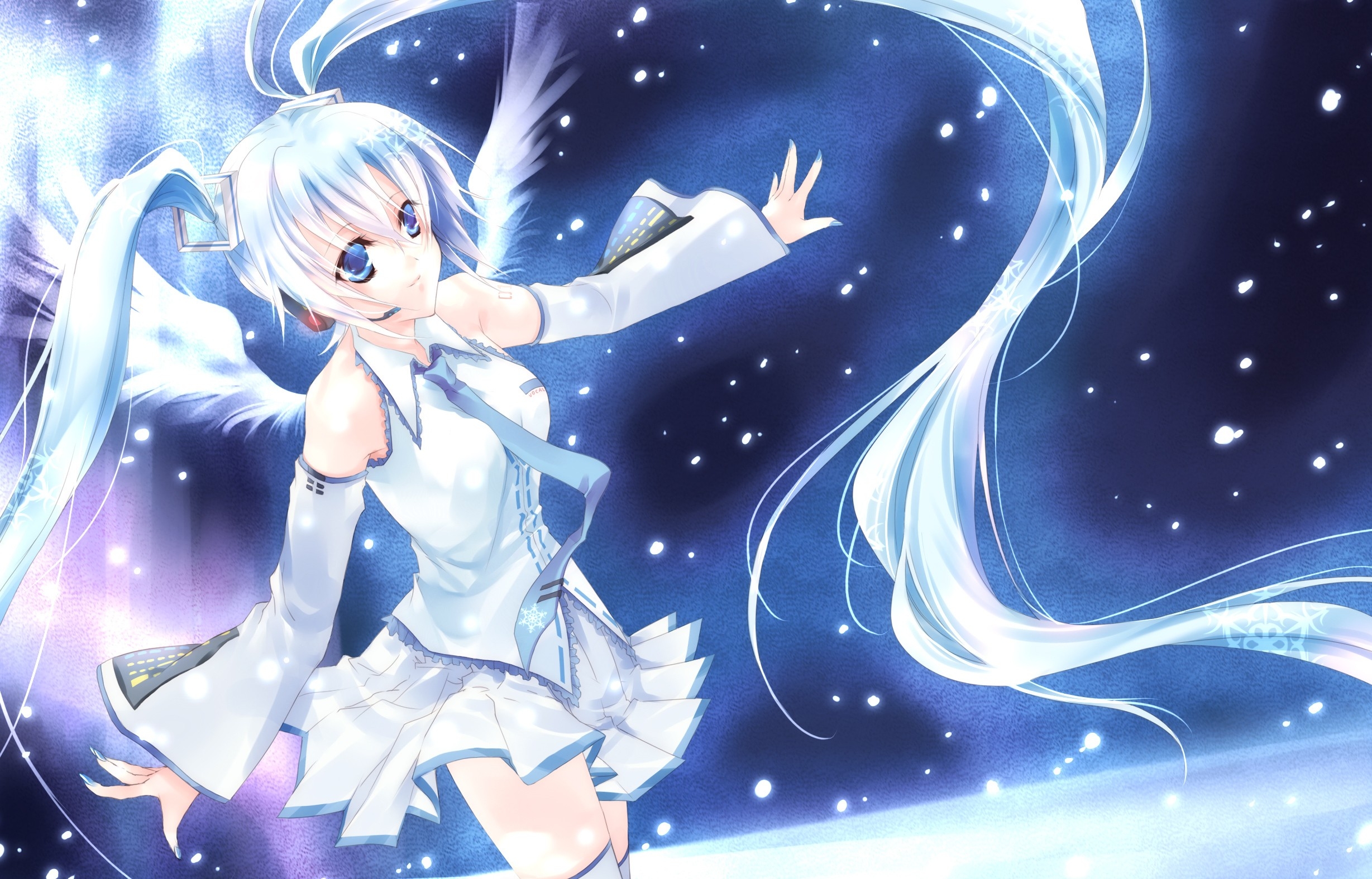 Snow Hatsune Miku Hd- WallpaperUse