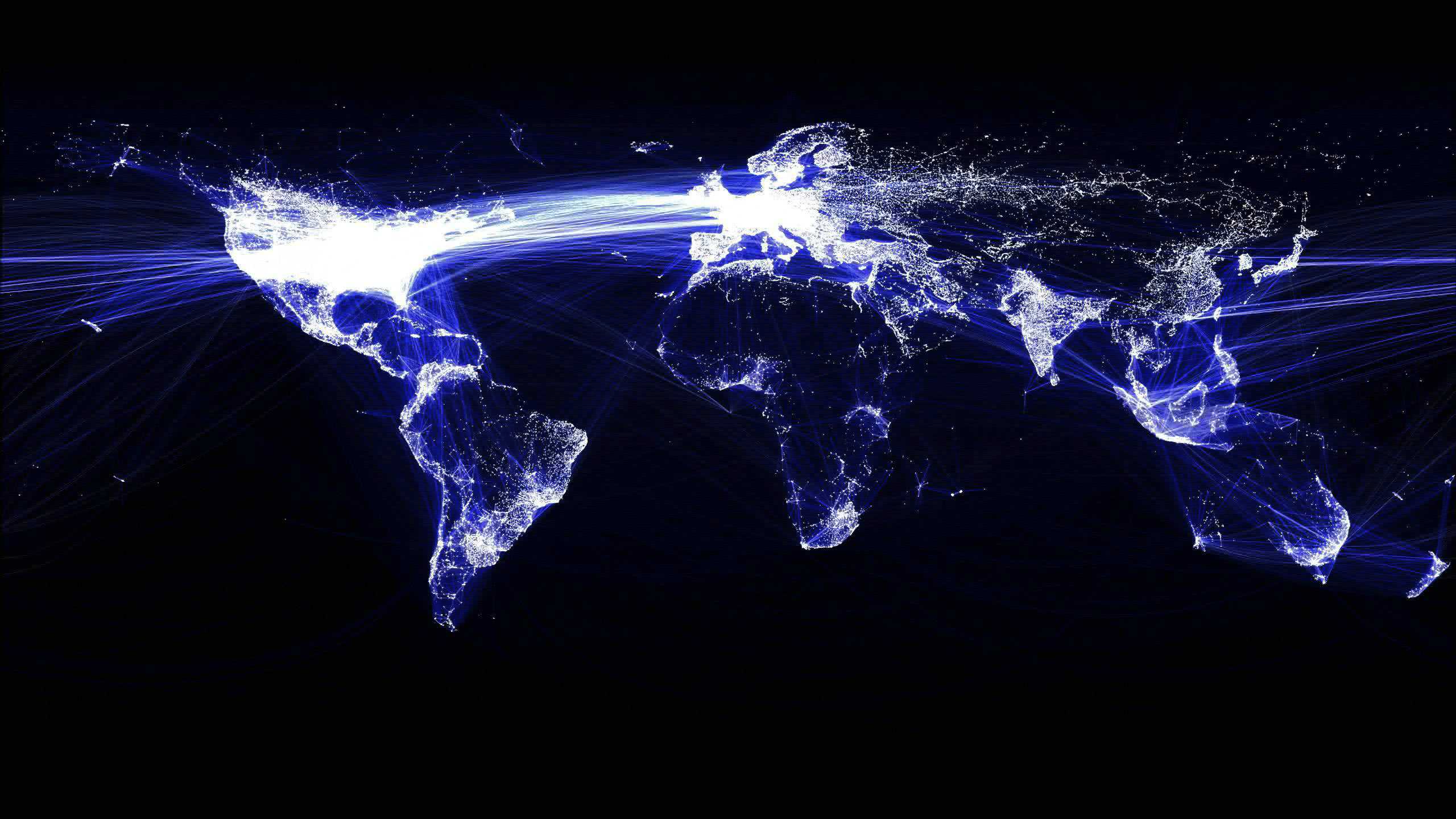 Facebook World Map Wqhd 1440p Wallpaper - Facebook World Map- WallpaperUse