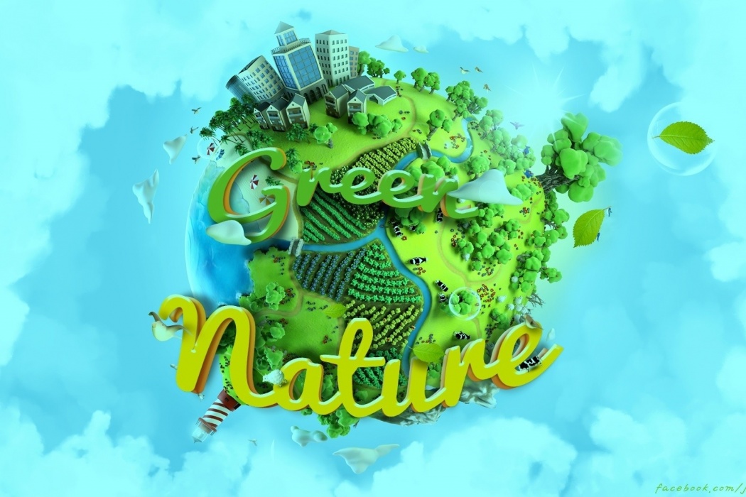 Green Earth 3d Nature Wallpaper - Advocacy For Climate Change- WallpaperUse