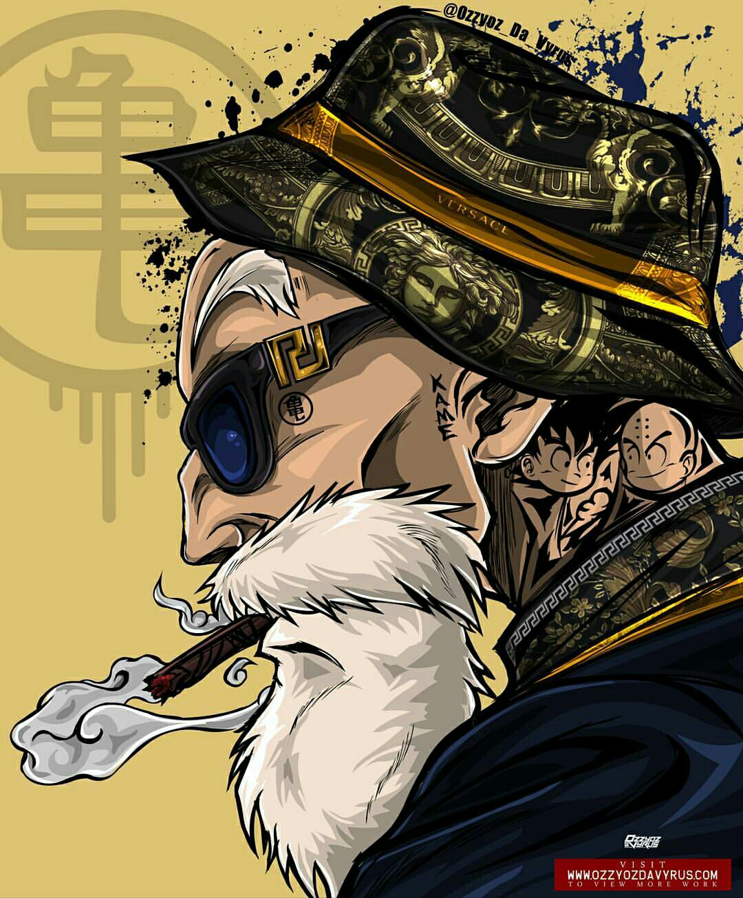 Supreme Bape Wallpaper - Master Roshi Gucci- WallpaperUse