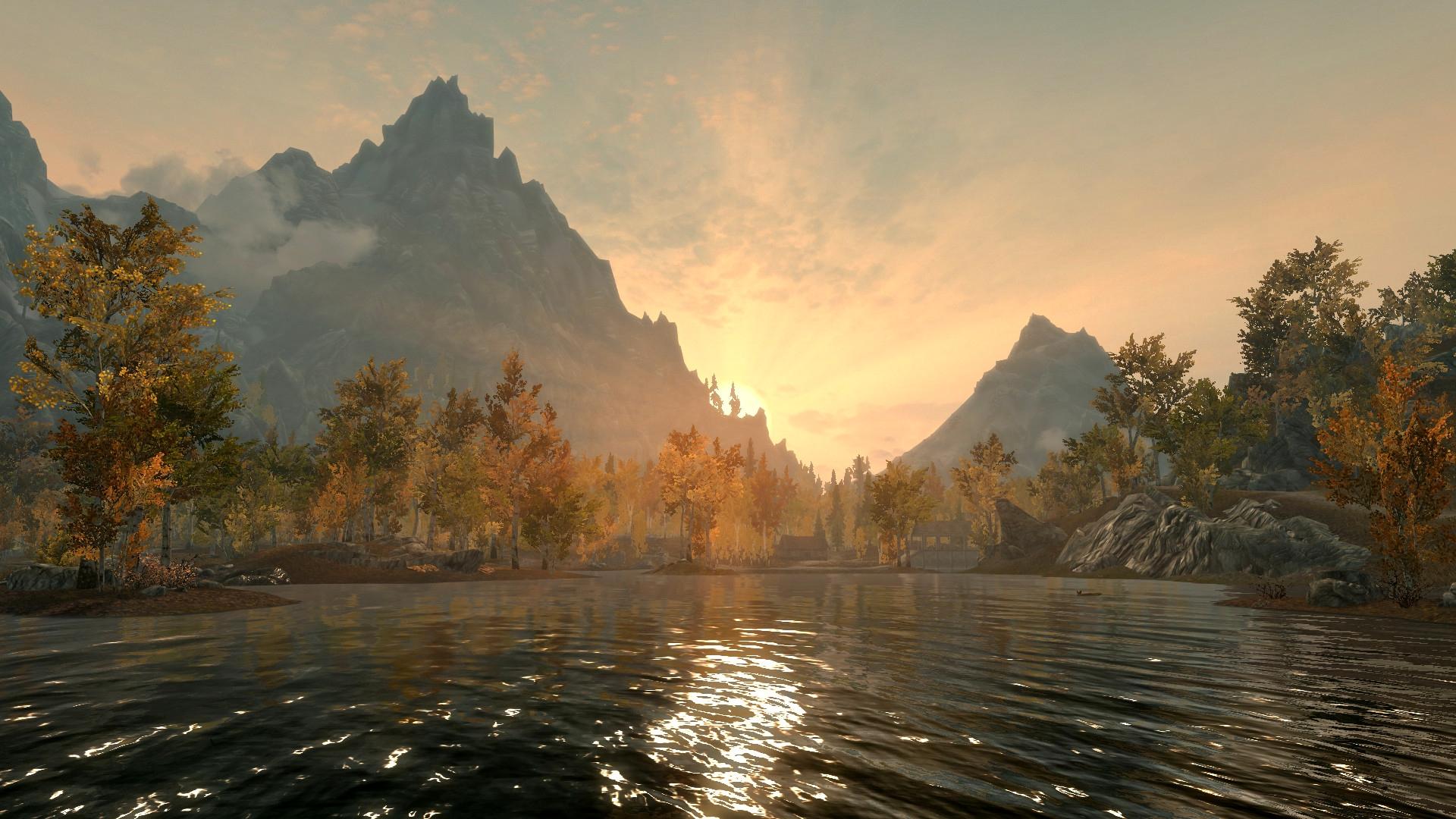 skyrim wallpaper,natürliche landschaft,natur,himmel,bank,bildschirmfoto ...