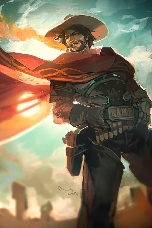 Overwatch Mccree Fanart- WallpaperUse