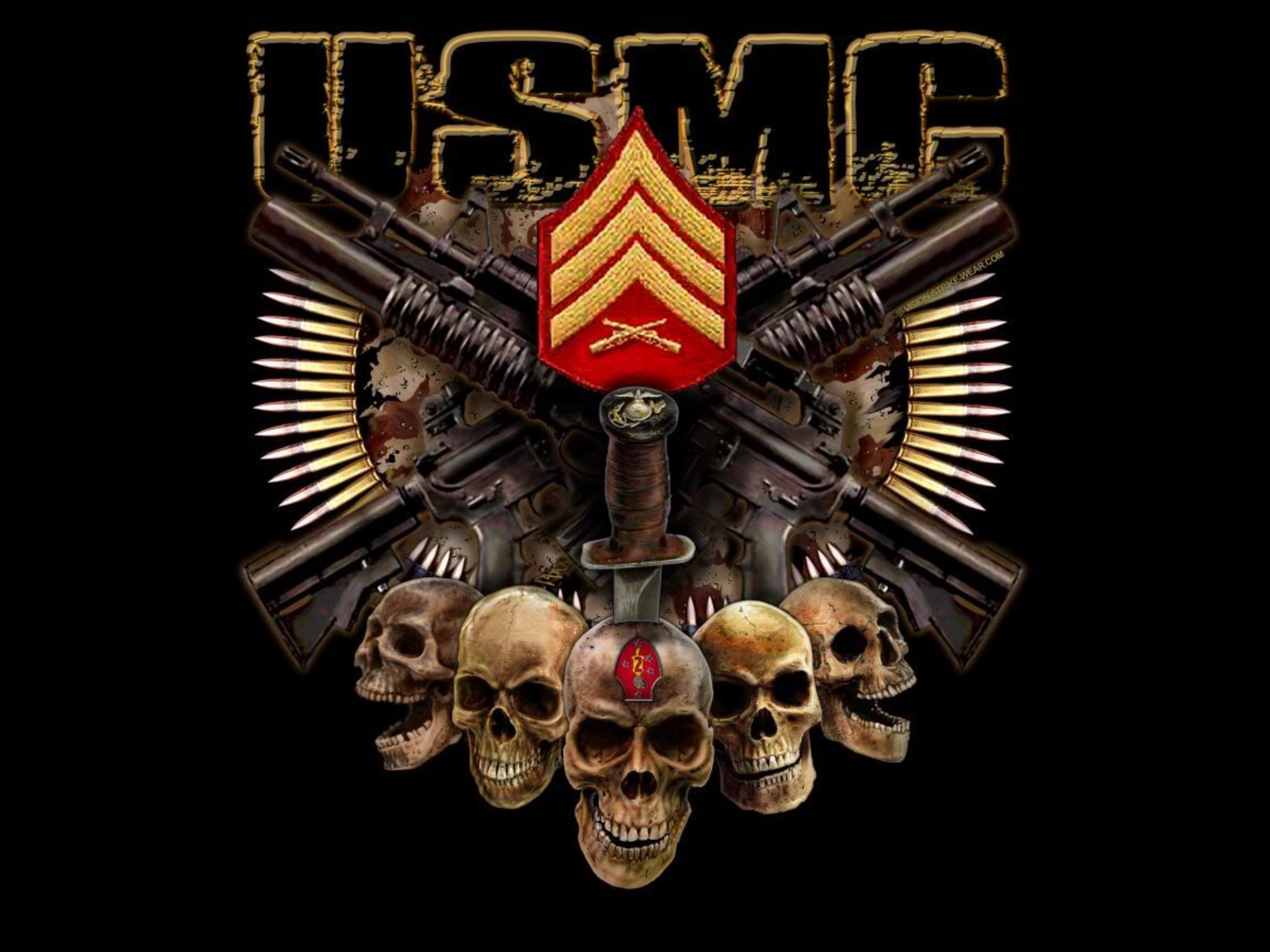 Awesome Usmc Wallpaper - Usmc Gunnery Sergeant Logo- WallpaperUse
