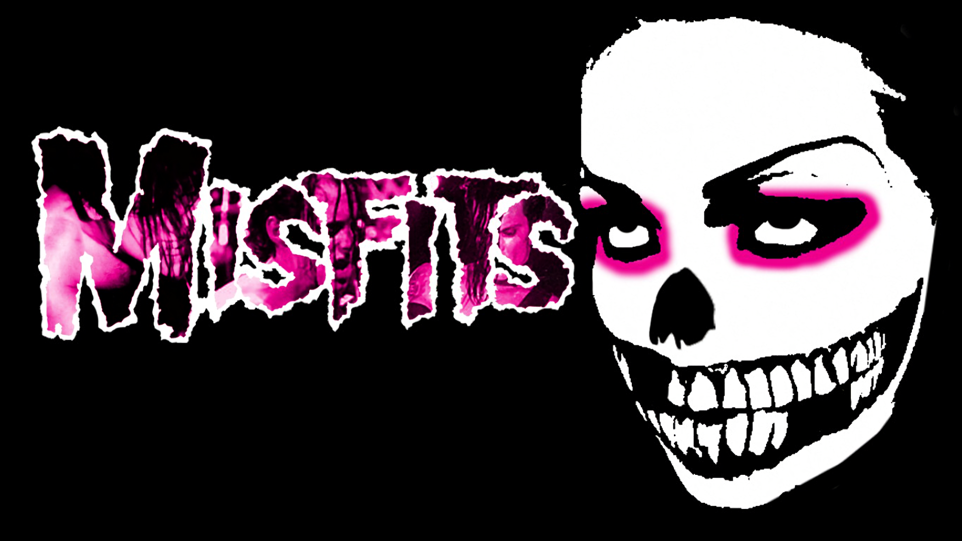 misfits wallpaper,text,font,pink,graphic design,illustration (#103436 ...