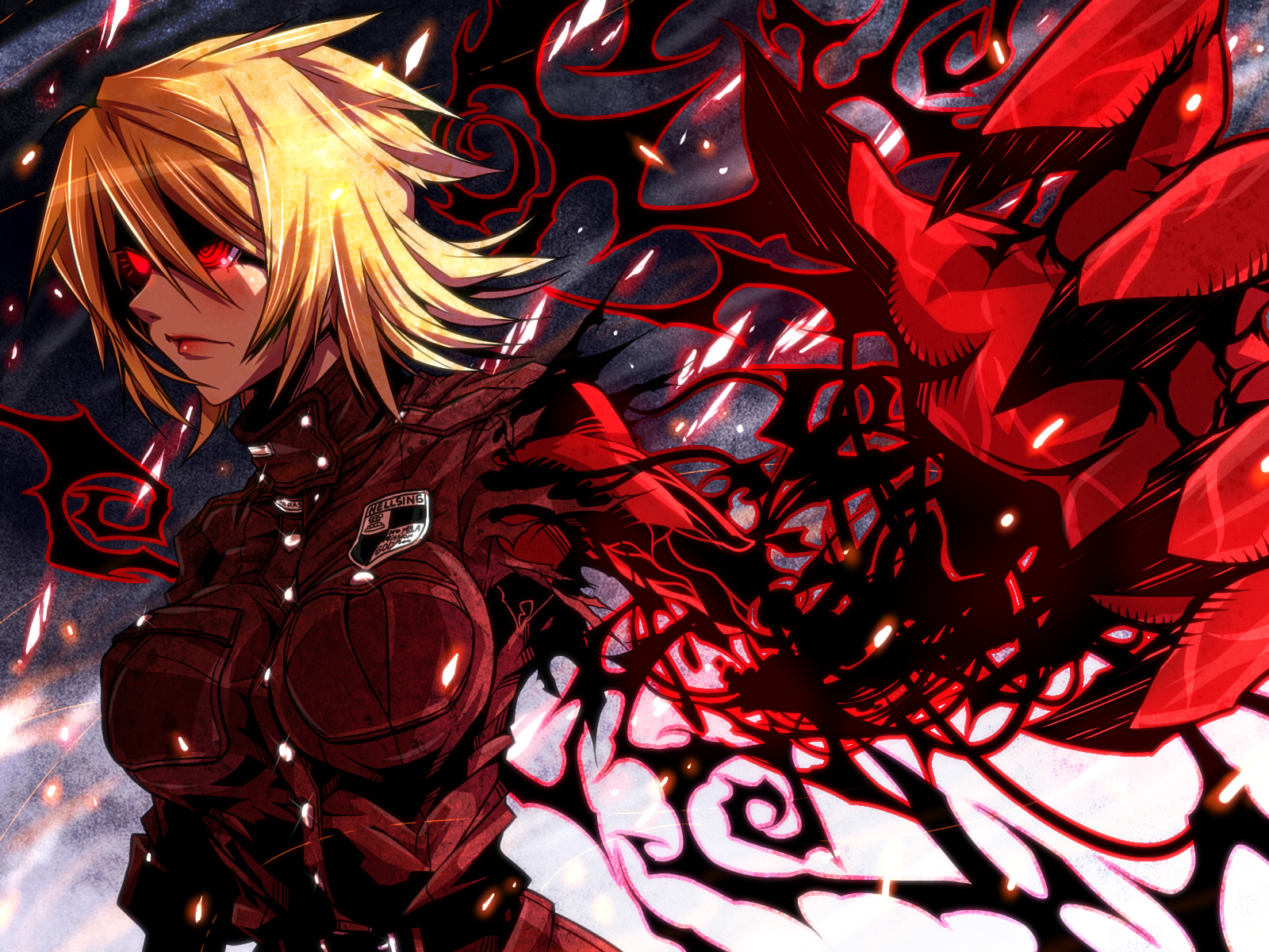 hellsing wallpaper,cg artwork,red,cartoon,anime,red hair (#104959 ...