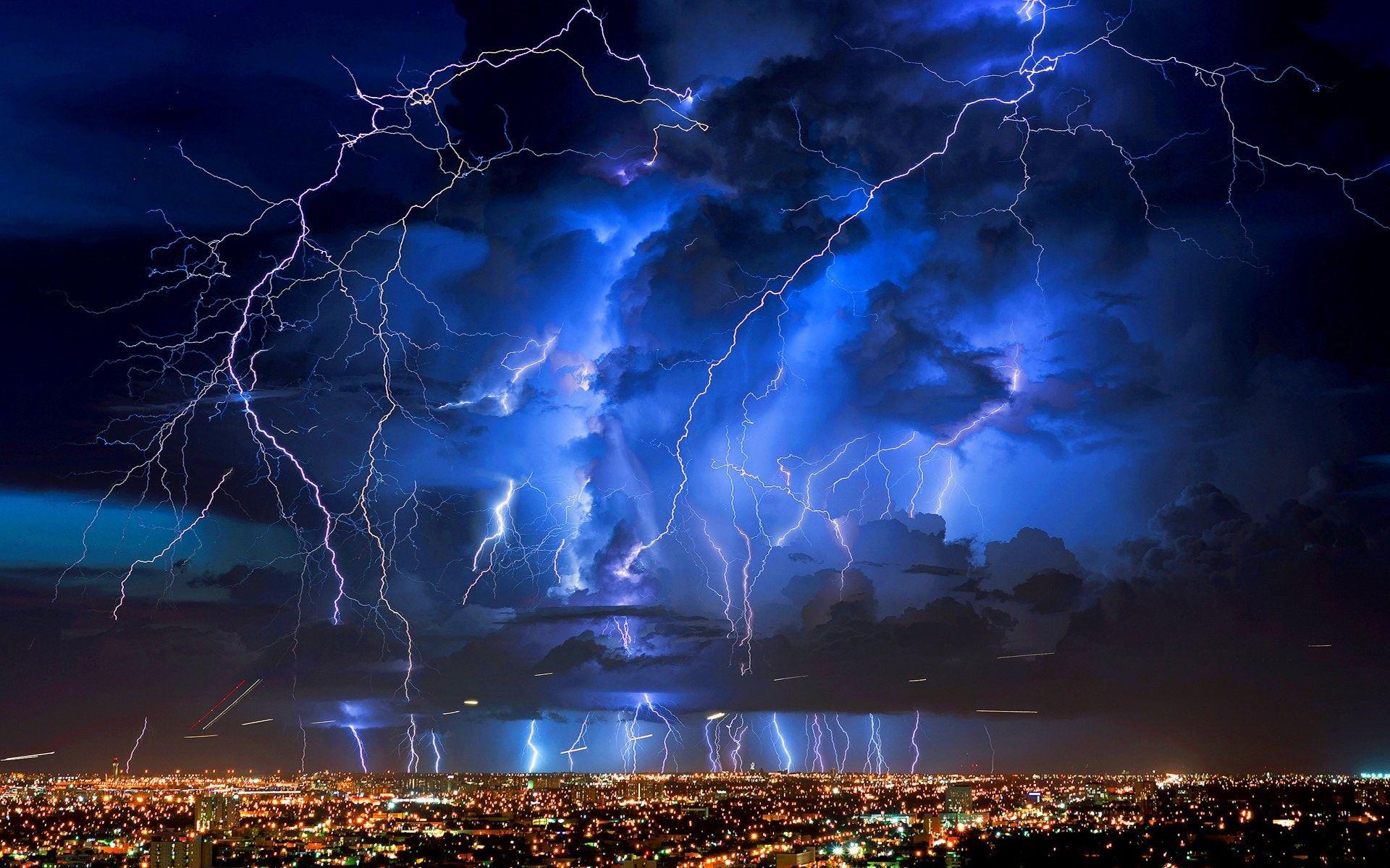 Clouds Sky Storm Rain Thunderstorm Nature Lightning - High Resolution ...