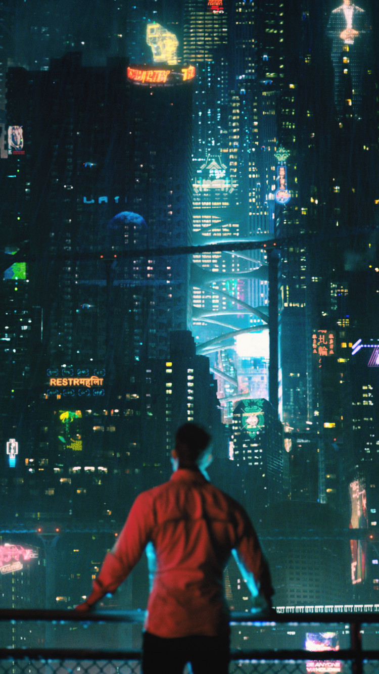 wallpaper series,night,city,metropolis,fictional character,rain ...