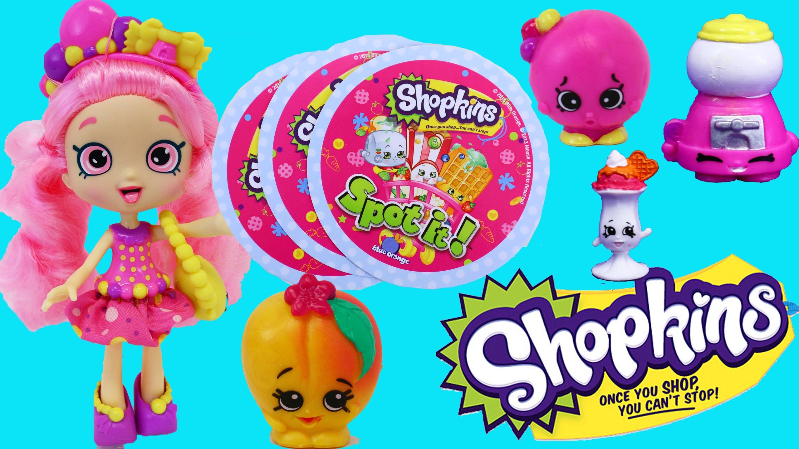 Shopkins Spot It Game Challenge & New Shopkins Shoppies - Shopkins ...