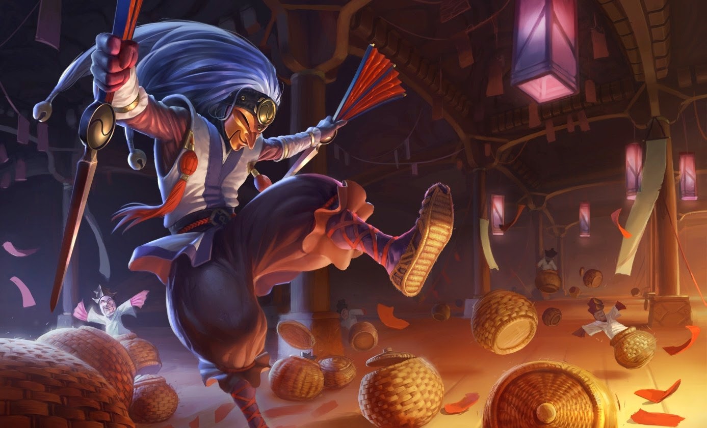 Shaco League Of Legends Wallpaper - Masked Shaco Gif- WallpaperUse