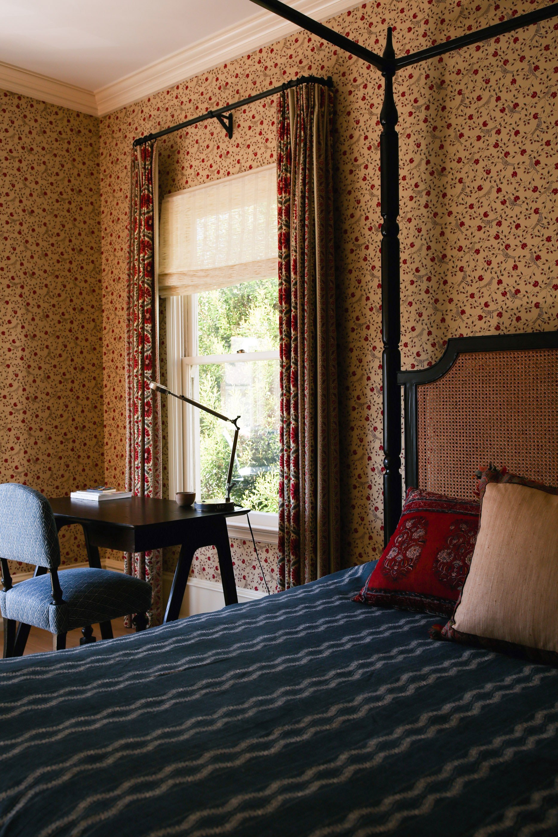 matching wallpaper and curtains,room,furniture,bedroom,interior design ...