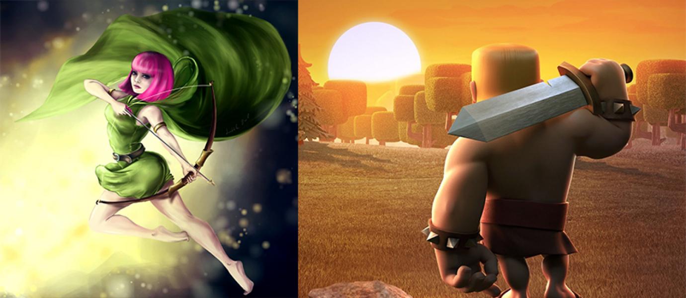 wallpaper coc keren,animated cartoon,cg artwork,animation,illustration ...