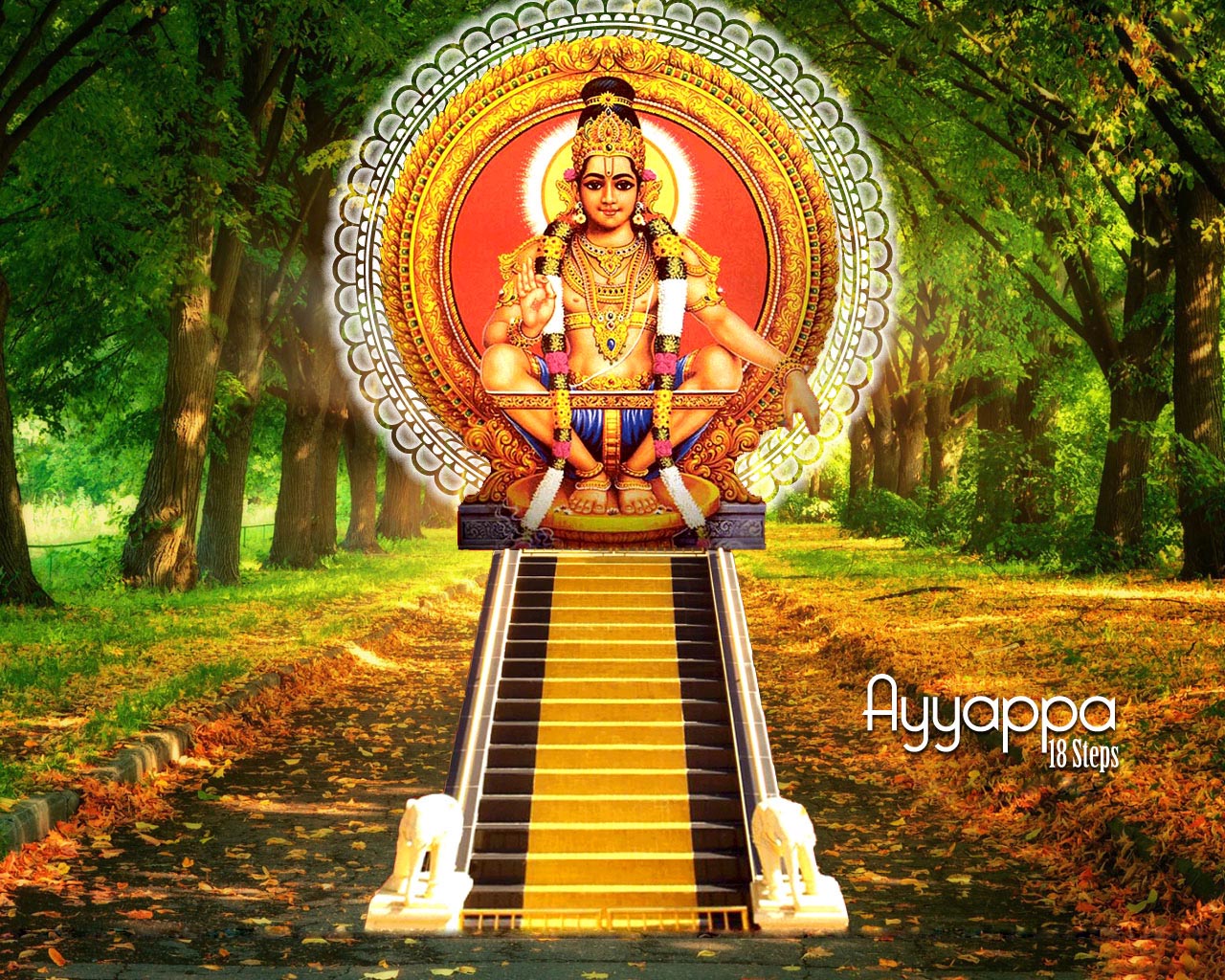 ayyappan wallpaper hd,landmark,temple,place of worship,guru,meditation ...