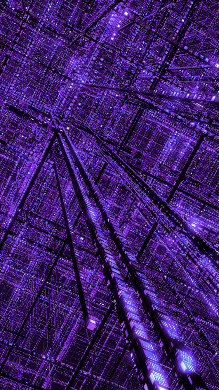 Purple Iphone Wallpaper - Purple Matrix Wallpaper Hd- WallpaperUse