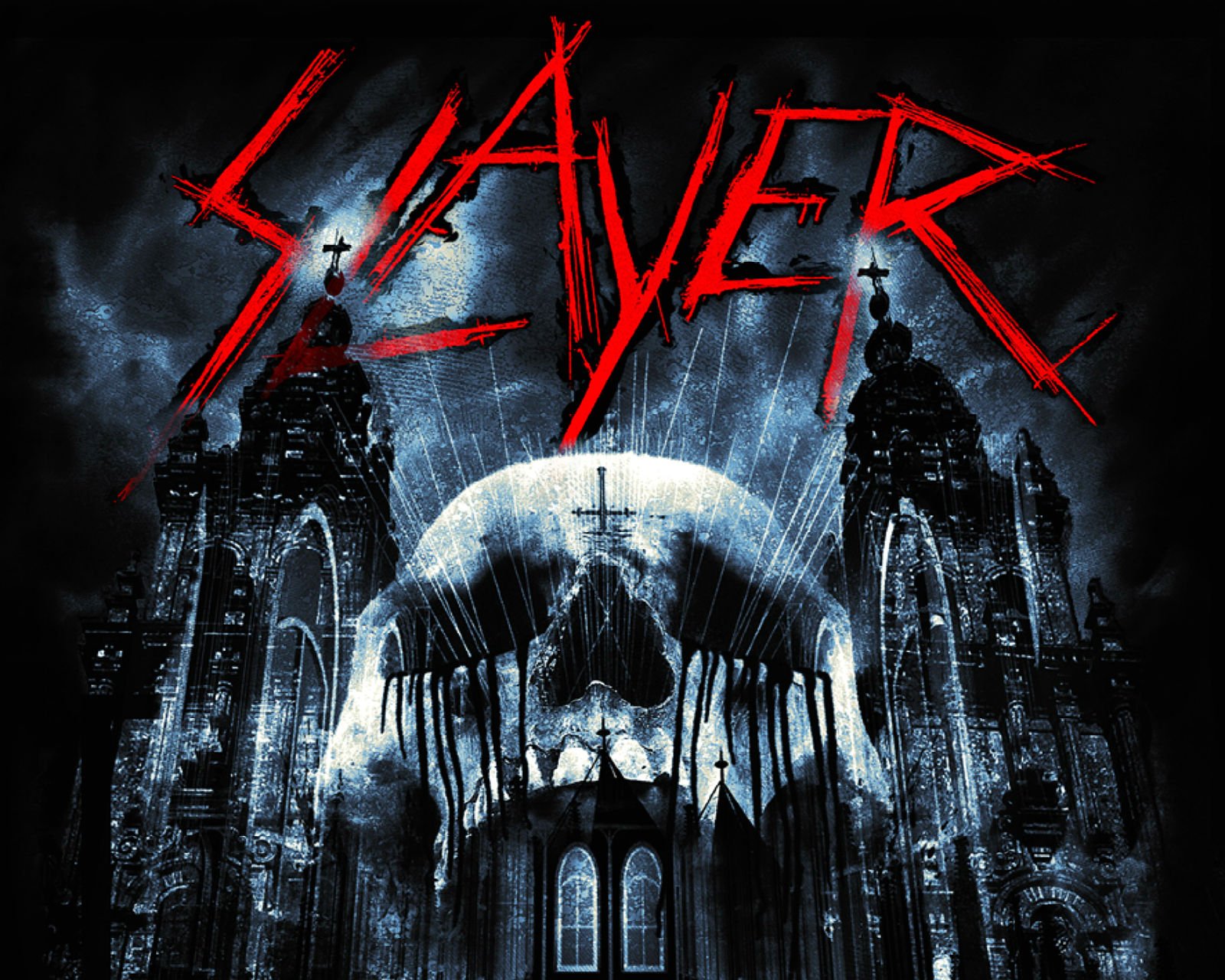 Slayer Death Metal Heavy Thrash Skull Dark Wallpaper - Slayer Greatest ...