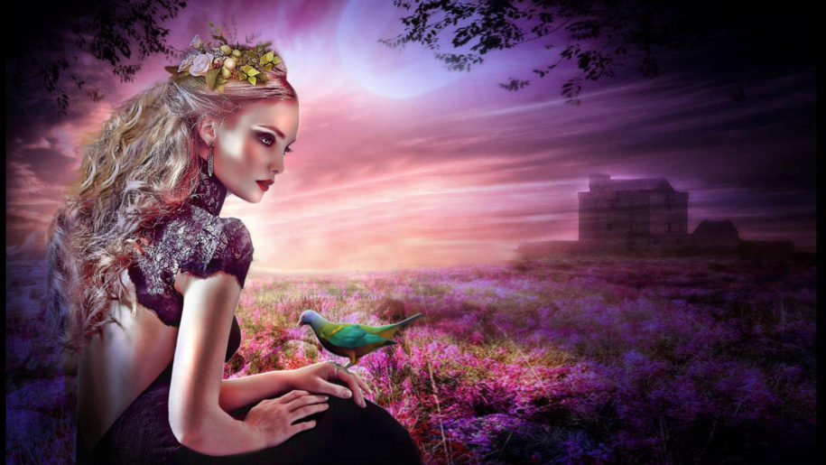 Beautiful Lady Fantasy Art- WallpaperUse