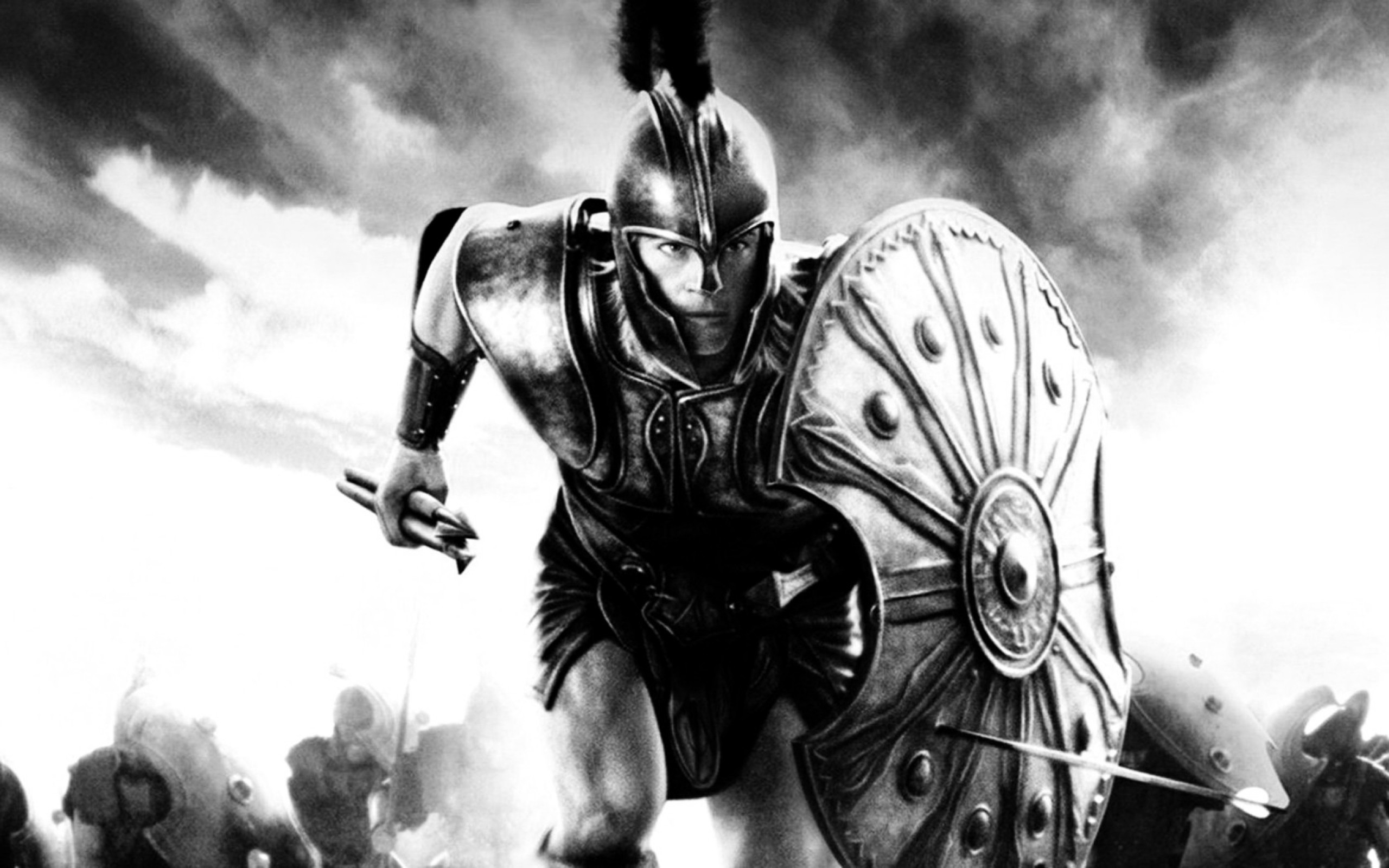 Sparta Brad Pitt Warriors Troy Wallpaper Art Hd Wallpaper - Trojan ...