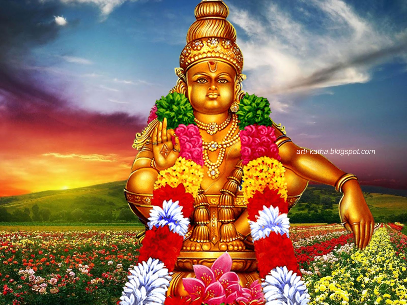 ayyappan wallpaper,guru,sky,blessing,fictional character,meditation ...