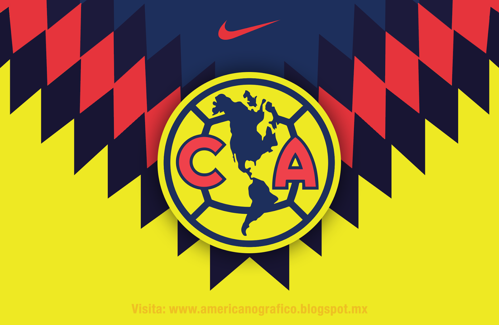 Club America Logo Background- WallpaperUse