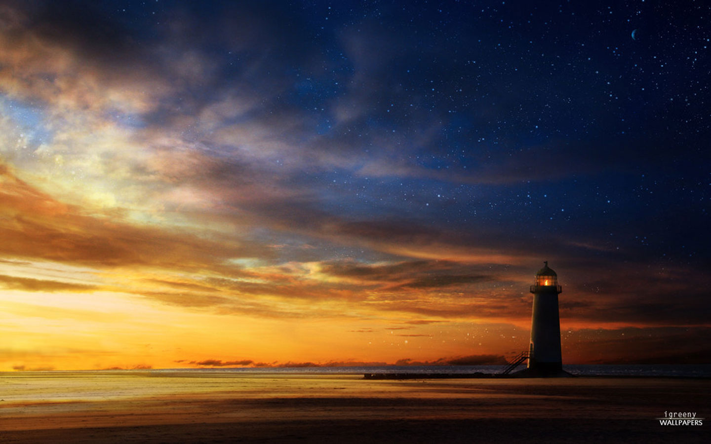 wallpaper 1440x900,sky,cloud,horizon,blue,lighthouse (#134665 ...