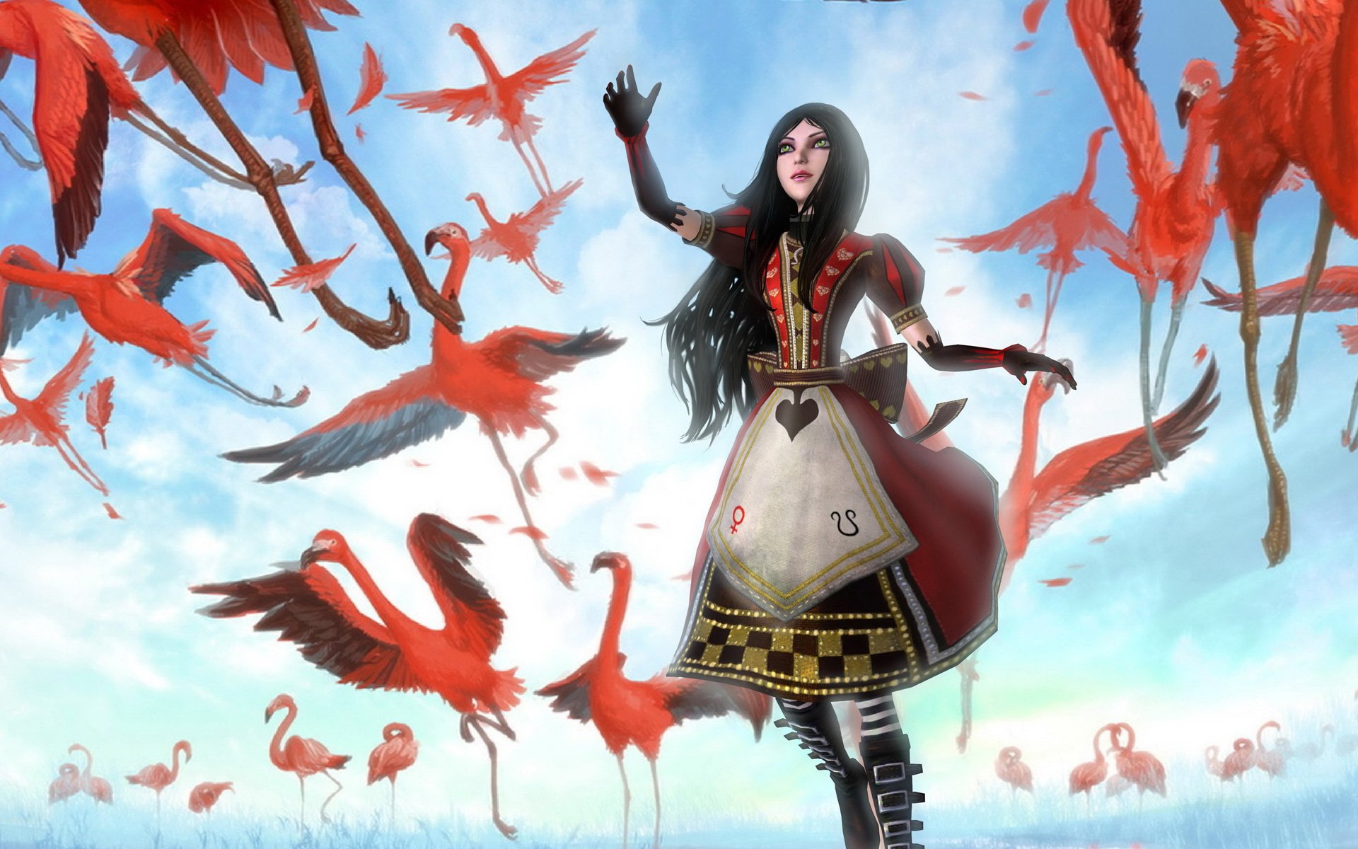 alice wallpaper,cg artwork,illustration,sky,art,bird (#139655 ...