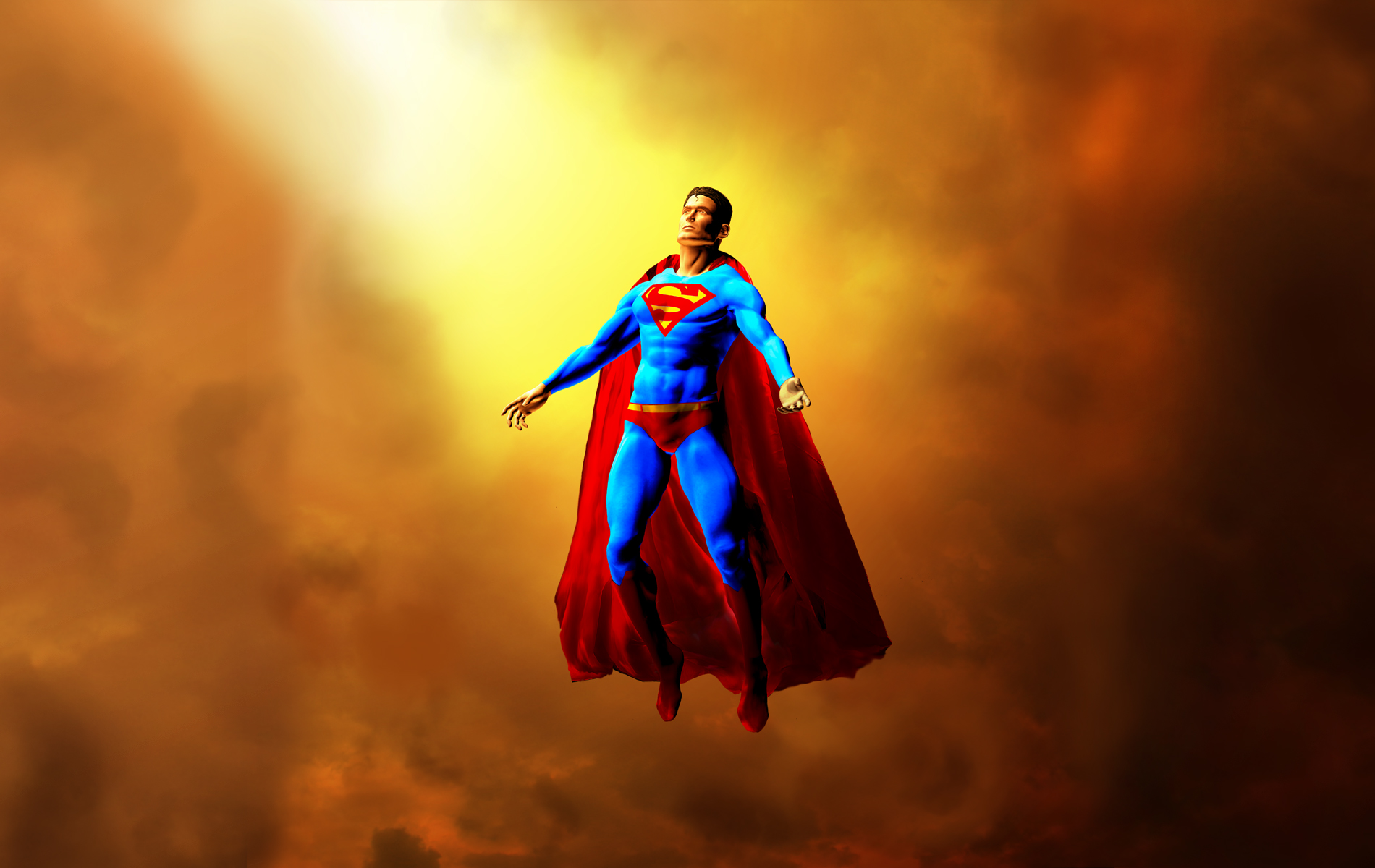 The Power Of The Sun Wallpaper By Tombst0ne - Superman Recharging In ...
