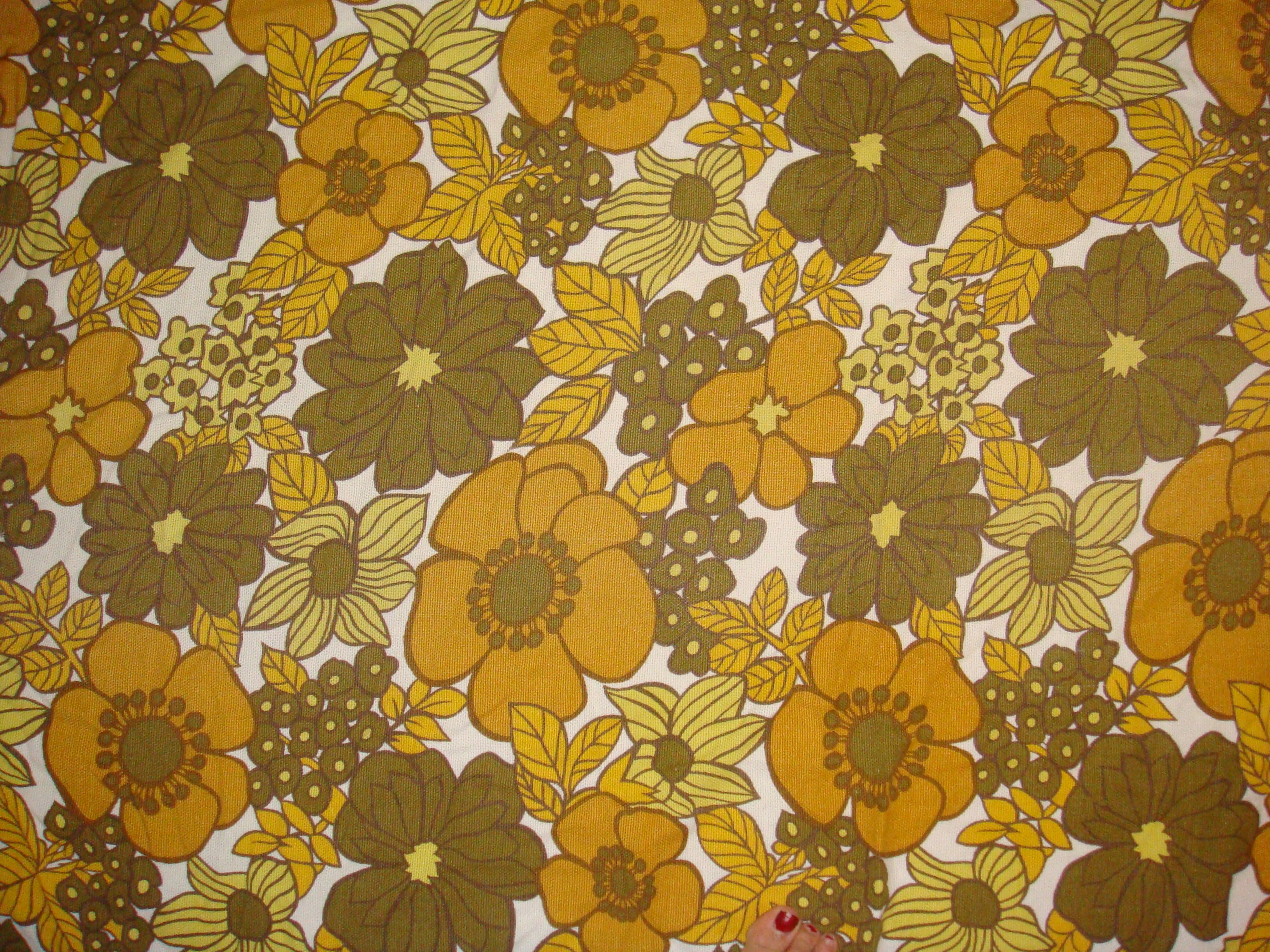 60s wallpaper,pattern,yellow,orange,floral design,brown (#143325 ...