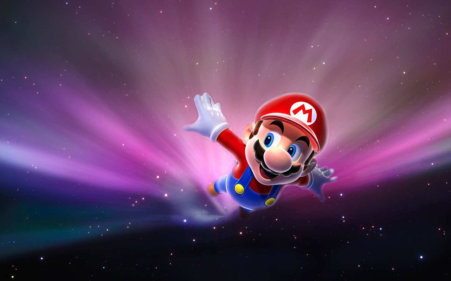 Super Mario In Space- WallpaperUse