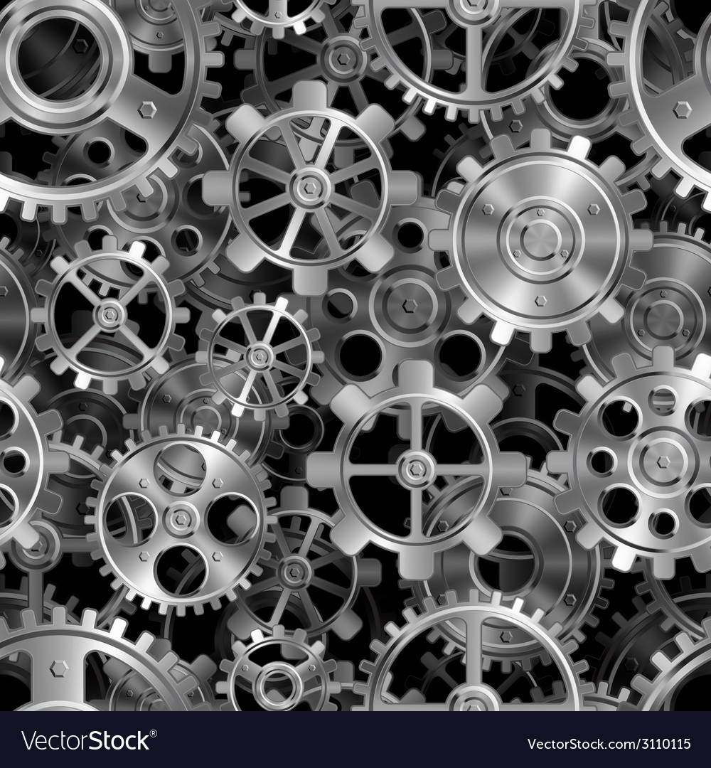 Metal Gears Pattern - Metal Gears- WallpaperUse