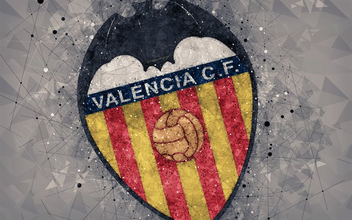 Valencia Cf, 4k, Art, Creative Logo, Spanish Football - Valencia Cf Hd ...