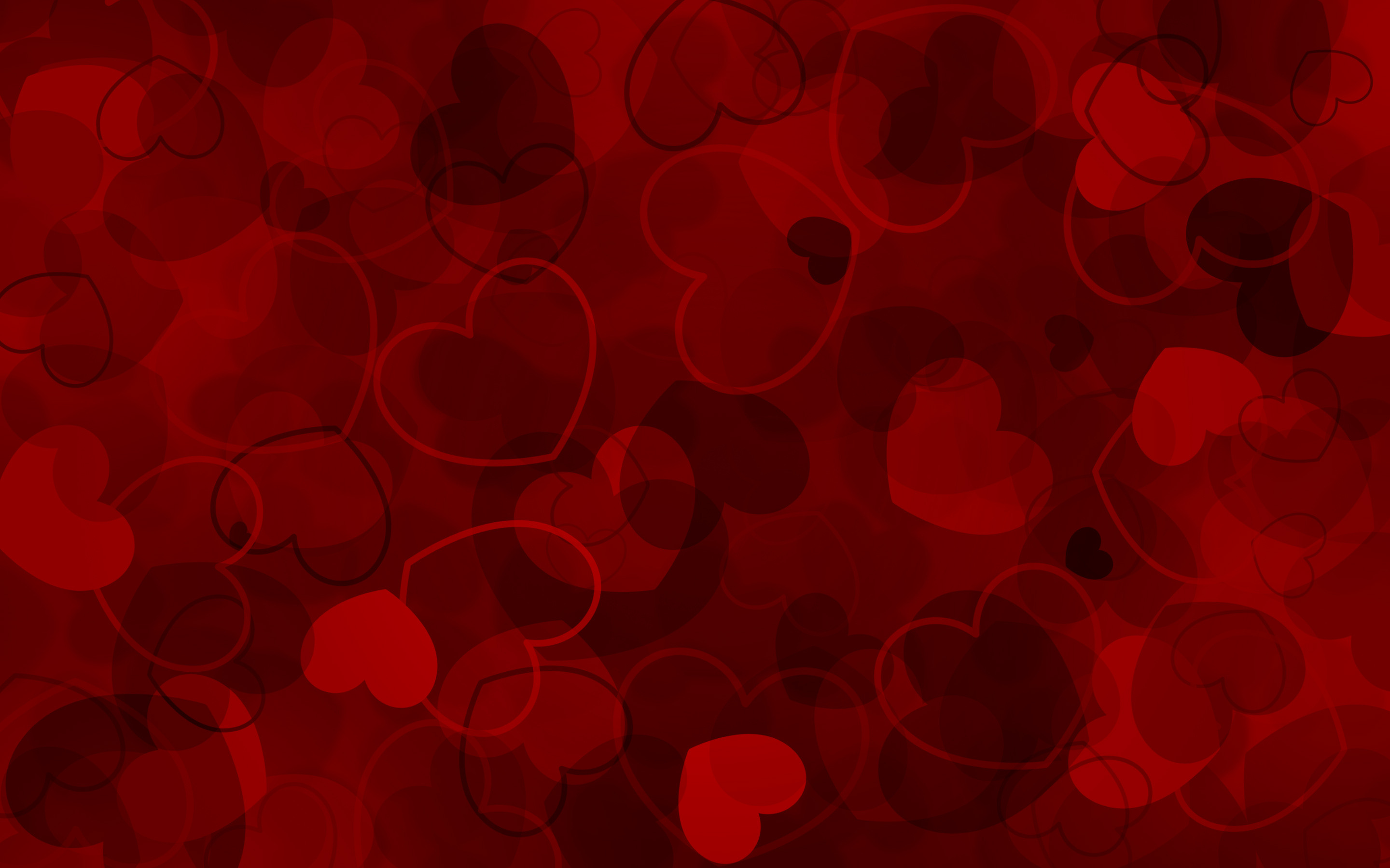 Dark Red Heart Background- WallpaperUse