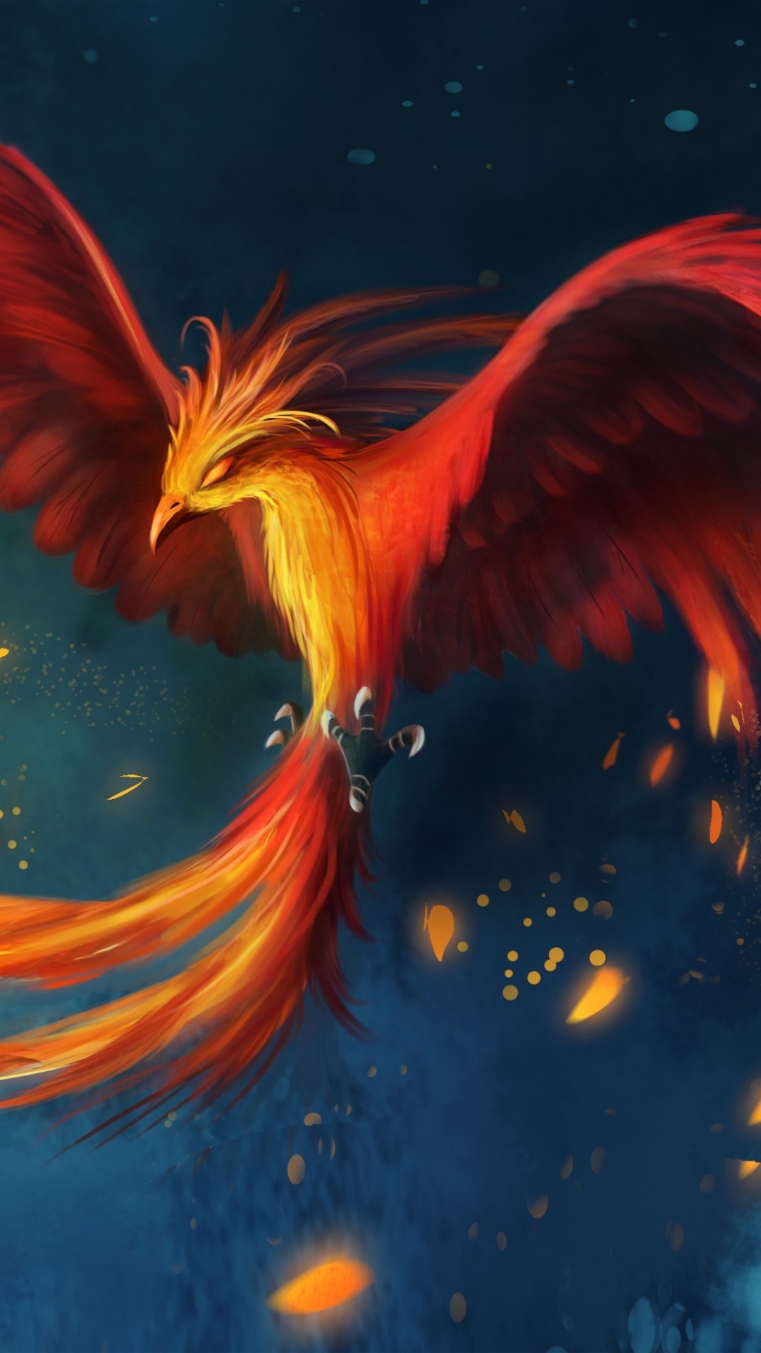 phoenix wallpaper,illustration,fictional character,cg artwork,dragon ...