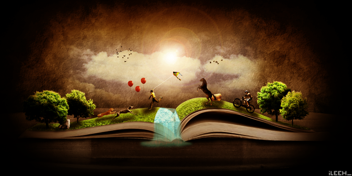 Reading Books Facebook Cover Page- WallpaperUse