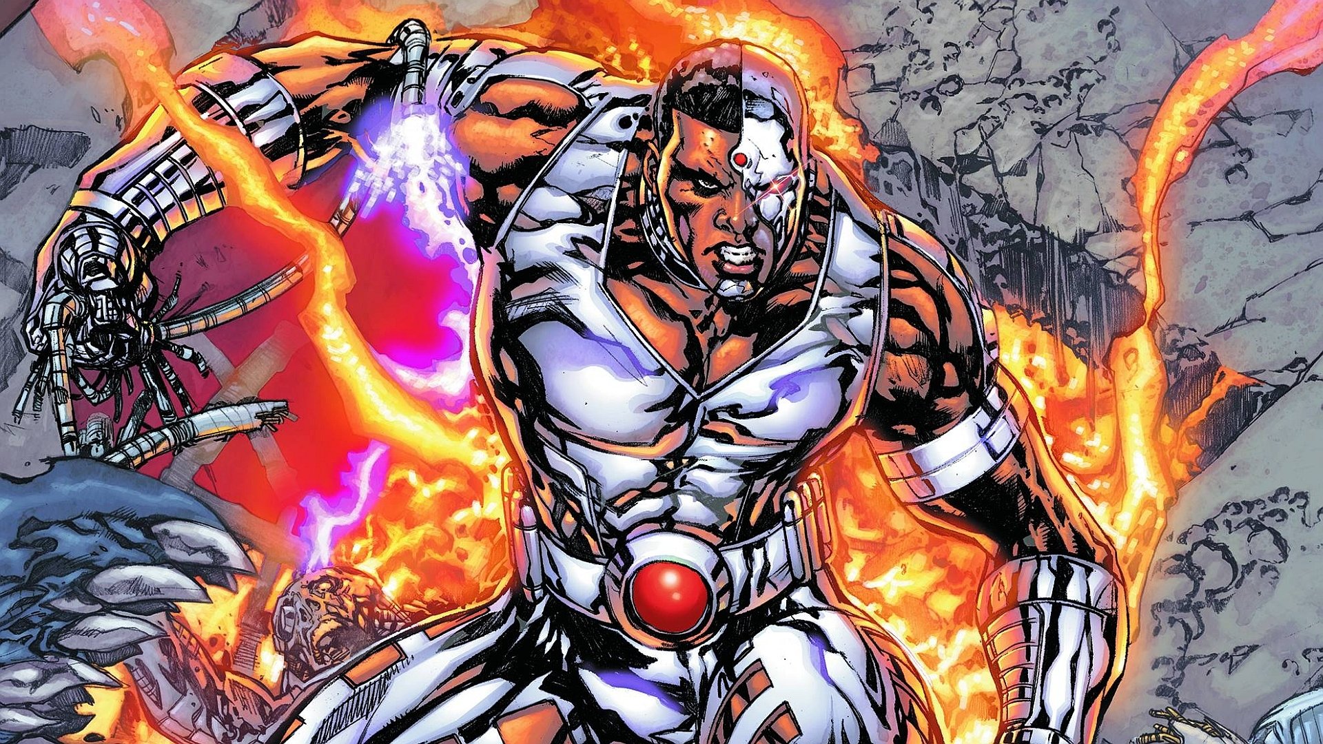 467800 Title Comics Cyborg Victor Stone Cyborg Wallpaper - Cyborg Teen ...