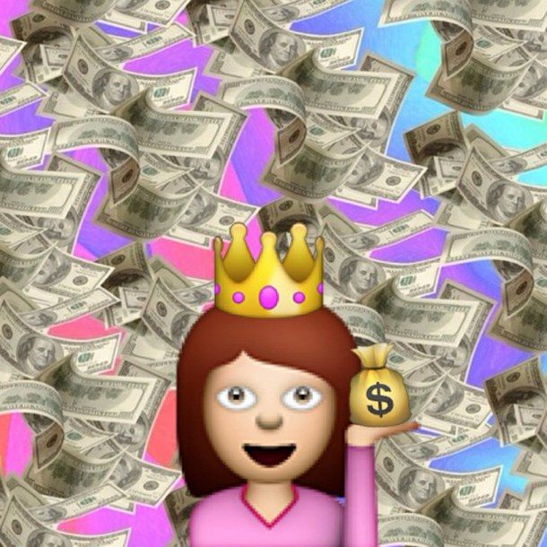 Money Girl Emoji- WallpaperUse