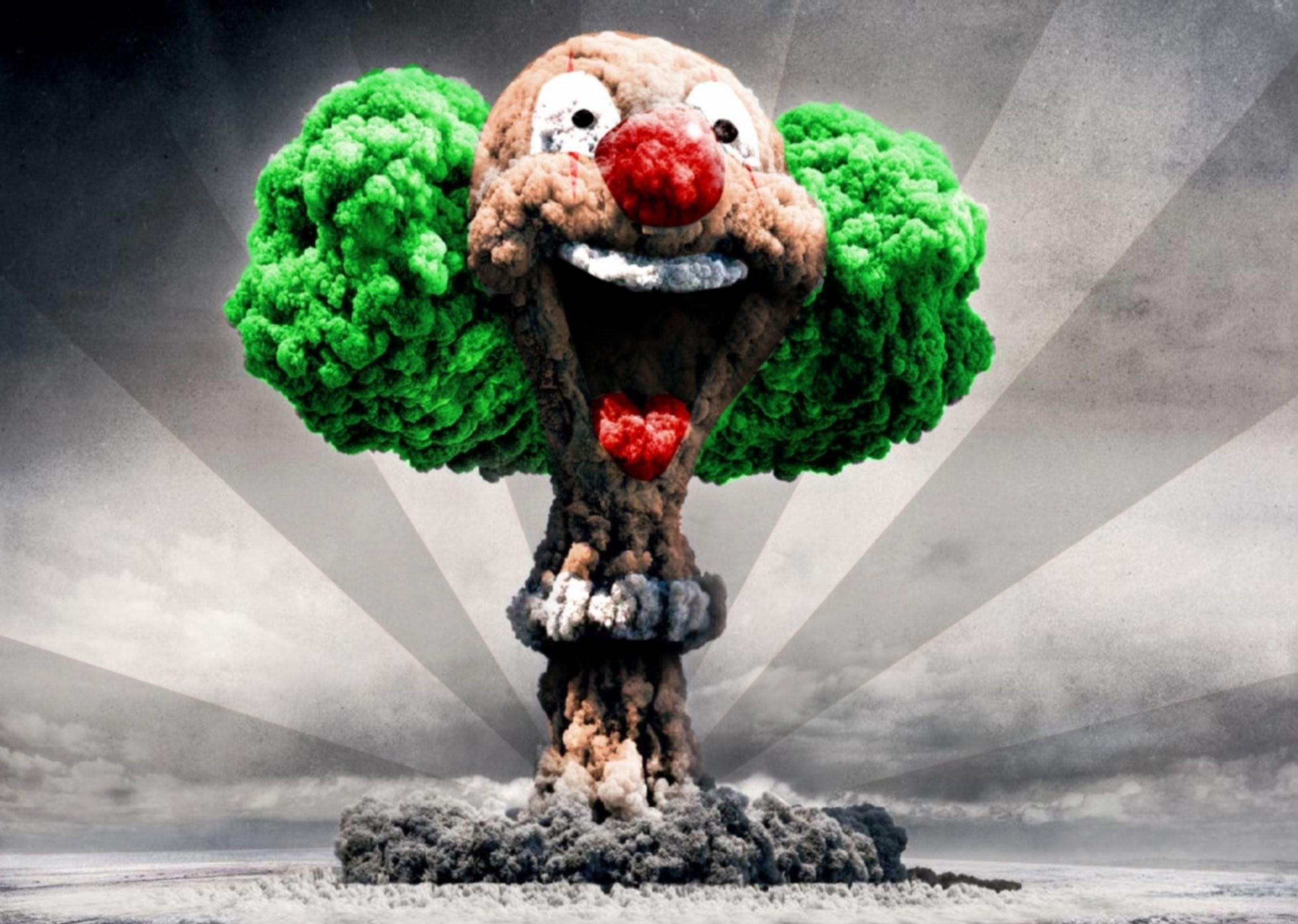 Wallpaper Strange Funny Weird Crazy Absurd Awesome - Clown Bomb ...