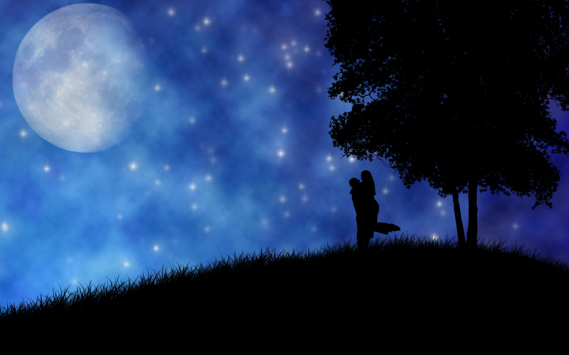 goodnight my love wallpaper,sky,nature,night,atmosphere,light (#169777 ...
