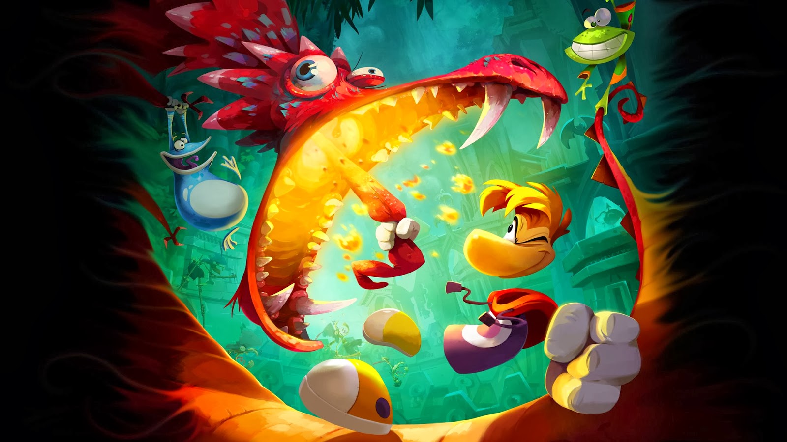 rayman legenden tapete,karikatur,illustration,animierter cartoon ...