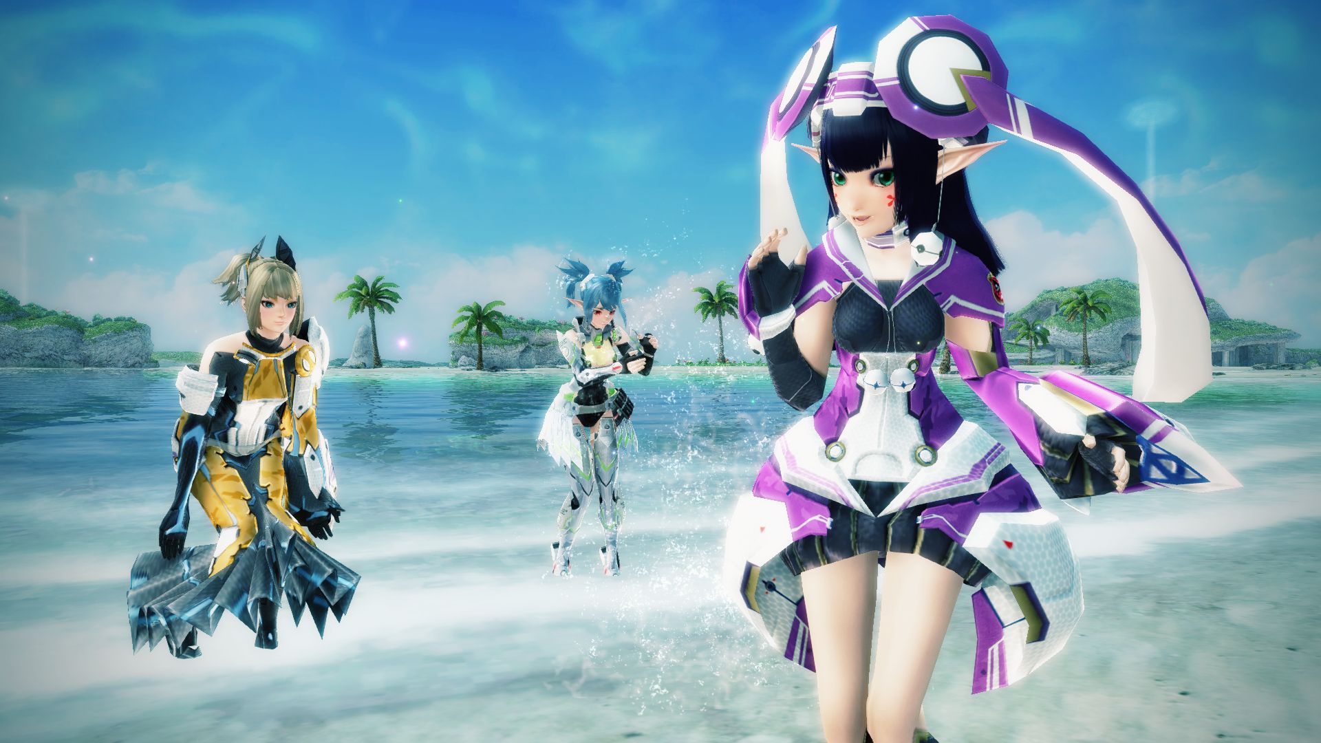 pso2 wallpaper,cg artwork,anime,sky,black hair,long hair (#170058 ...