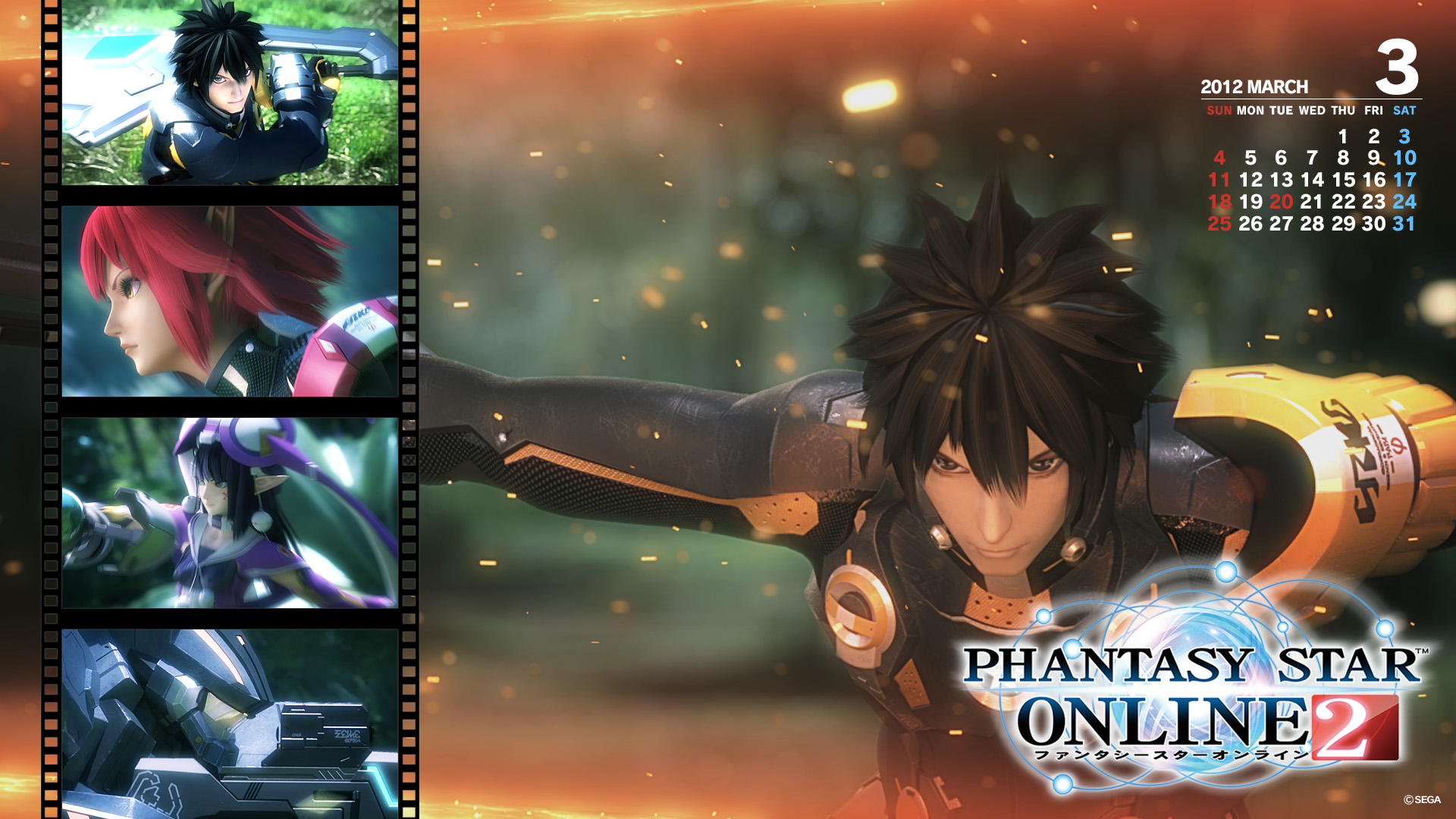 carta da parati pso2,anime,cg artwork,immagine dello schermo,disegno ...