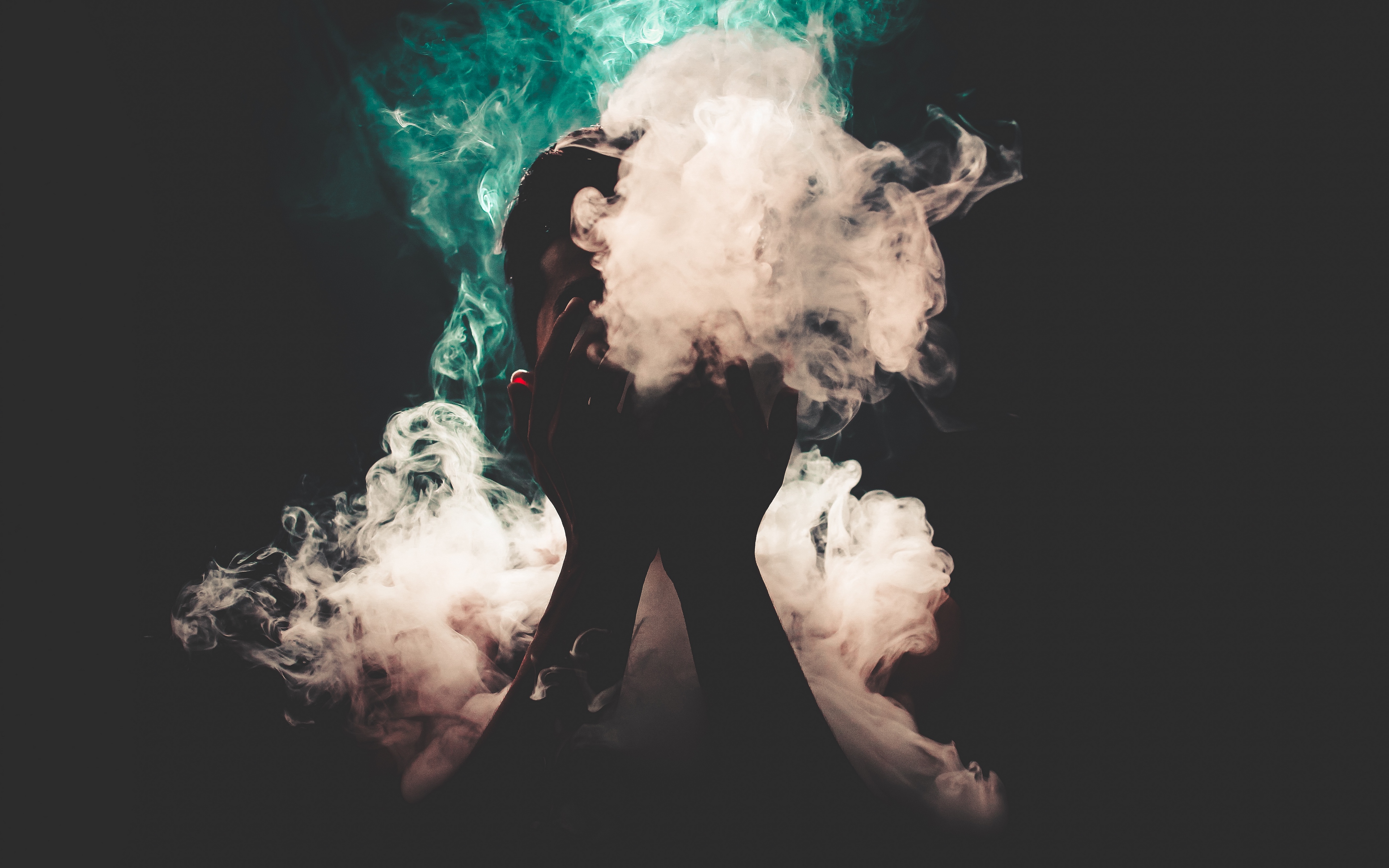 Wallpaper Man, Smoke, Hands, Colorful Smoke - Smoke Wallpaper For ...