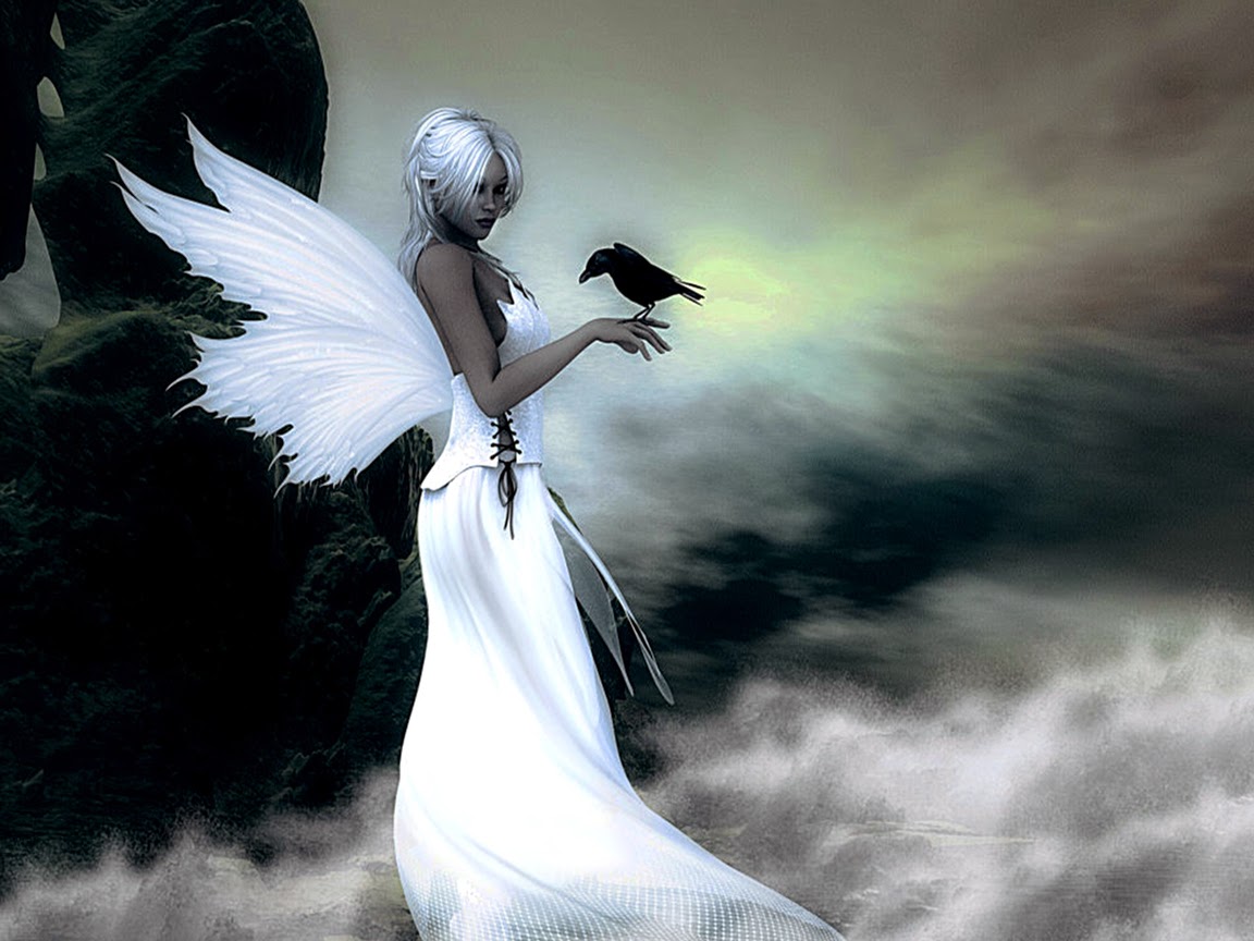 Dove-angel - Mystical Angels- WallpaperUse
