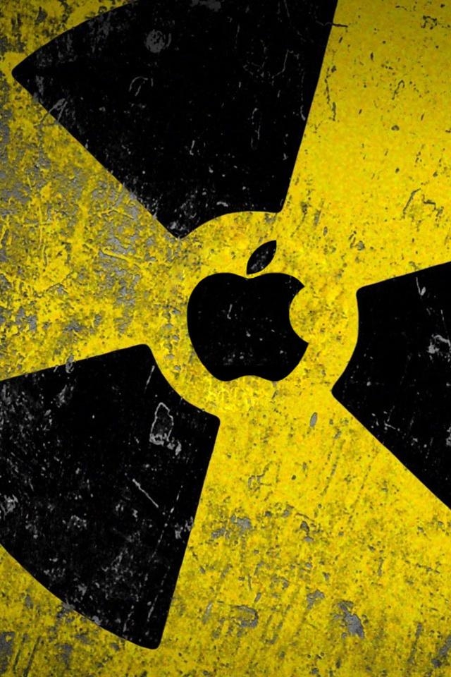 Radioactive Apple Sign Iphone Wallpaper - Iphone 11 Wallpaper 3d ...