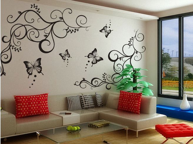 Wall Stickers Designs For Living Room- WallpaperUse
