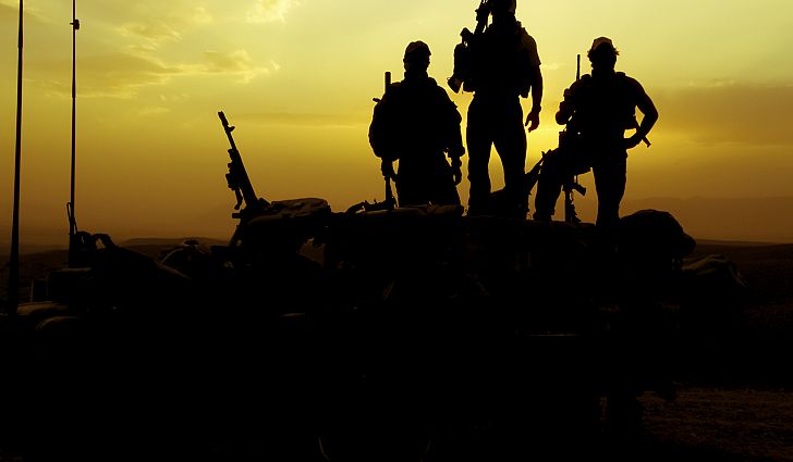 인도 bsf 벽지,하늘,실루엣,수평선,백라이팅,사진술 (#178496) - WallpaperUse