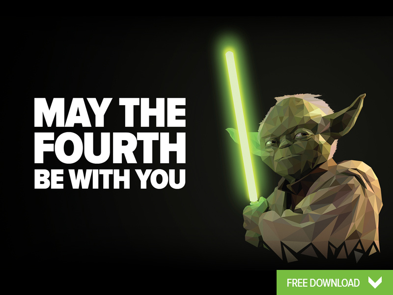 May The Fourth Be With You - Jedi Star Wars Yoda May The Force ...